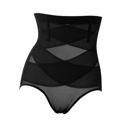 Culotte Gainante Taille Haute Invisible Avec Bandes Croisées Culotte