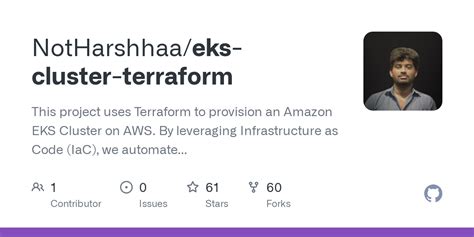 github notharshhaa eks cluster terraform this project uses terraform