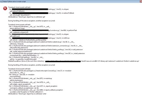 Python 3x Program Using Selenium Fails After Building With Cxfreeze