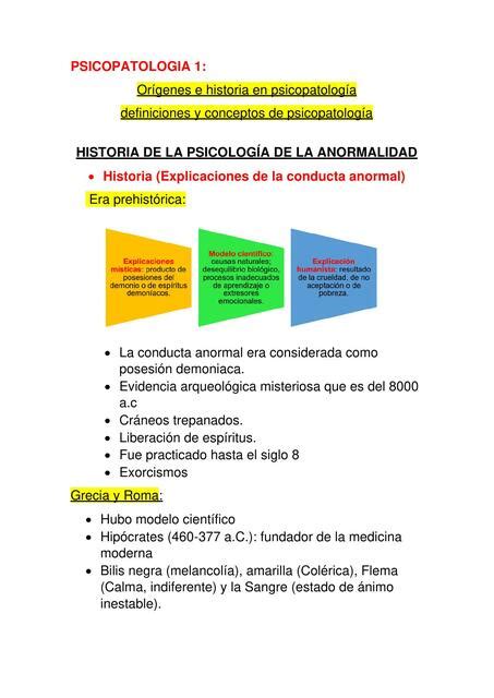 Examen Parcial De Psicopatologia Fiorela Udocz