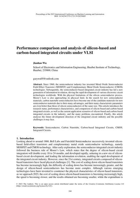 Pdf Performance Comparison And Analysis Of Silicon Based And Carbon
