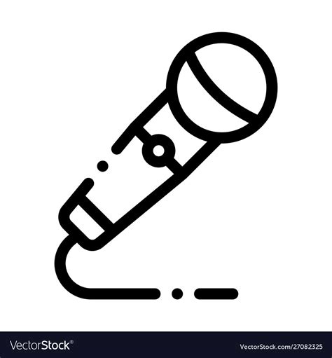 Modern Radio Microphone Device For Singing Vector Image