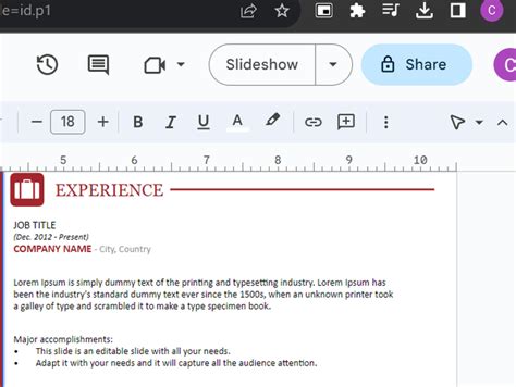 How To Create A Resume Using Google Slides GeeksforGeeks