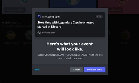 scheduled events discord