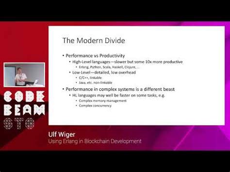 Using Erlang In Blockchain Development