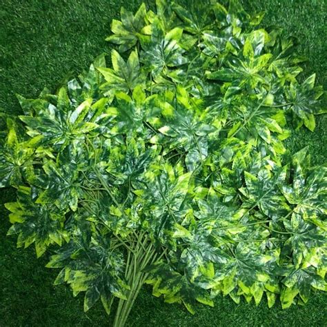 Daun Maple Bintang Hijau Daun Dekorasi Daun Plastik Lazada Indonesia