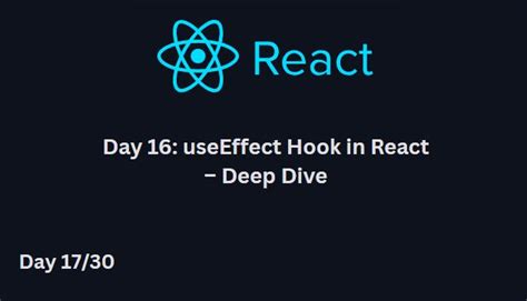 Useeffect Hook In React Deep Dive Mohd Adnan Posted On The Topic