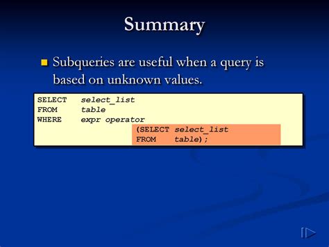 CH3 Part2 Displaying Data from Multiple Tables (Join) Sub queries - ppt ...