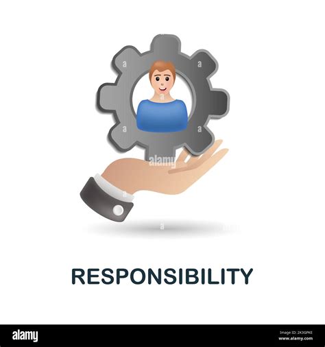 Icône responsabilité d illustration de la collection de valeur de l entreprise Creative