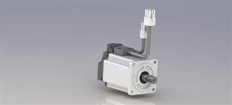 600w伺服电机3d模型免费下载 德米特电机模型下载 3dsource零件库