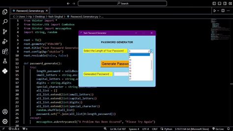 Completed Task 2 Of Password Generator With Python Yash Singhal