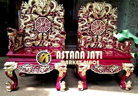 Kursi Jati Model Ukiran Naga AstanaJati Art Oriental Classic