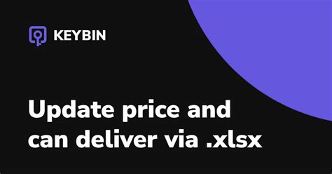 Update Price And Can Deliver Sections Via Excel Xlsx Or CSV File Keybin Net B2B Digital