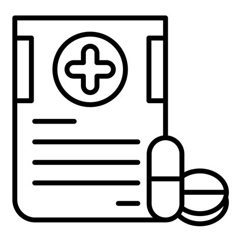 Medication Line Icon 14640392 Vector Art At Vecteezy
