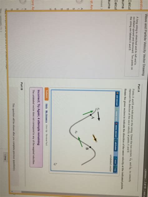 solved a long string is stretched and its left end is