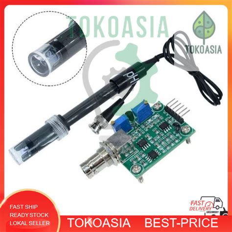 Jual Ph Sensor Electrode Probe Bnc Ph Value Detect Reading Module Arduino Iot Mcu Shopee
