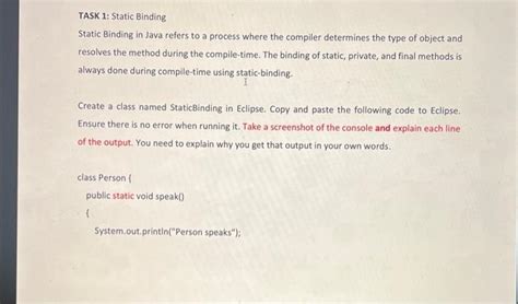 solved java codesexplain each line of the output in task 1