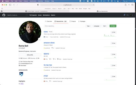 Github Romebell Github Clone This Is A Github Clone Built In React