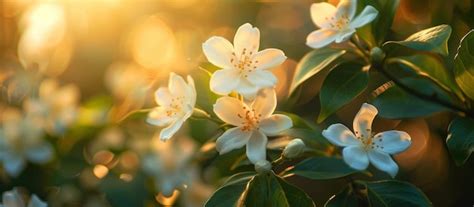 Premium Photo Cluster Of White Flowers On Tree
