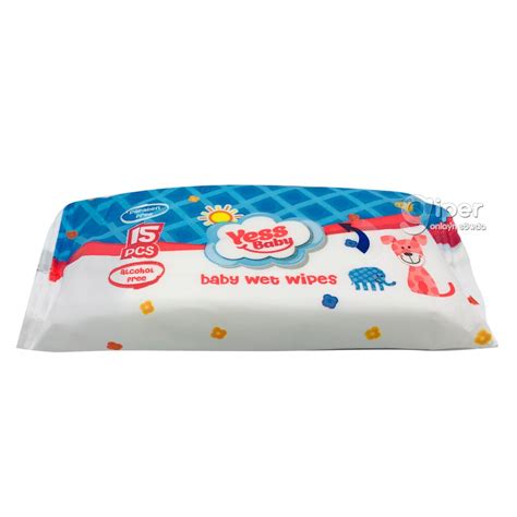 Влажные салфетки Yess baby безалкогольная, 15 шт от 0 ТМТ