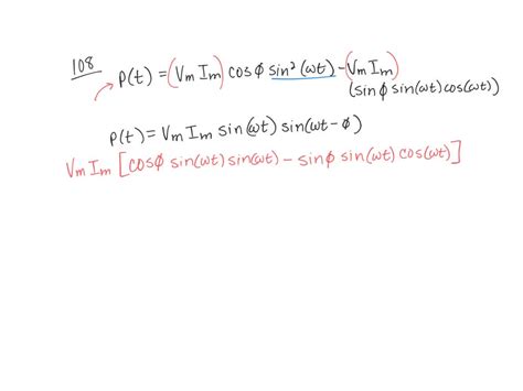 solved in an alternating current ac circuit the instantaneous power