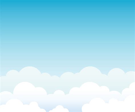 Cloud With Blue Sky Vector Background 4810996 Vector Art At Vecteezy