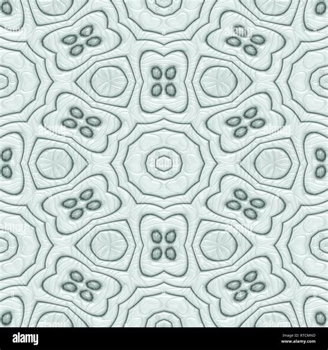 Abstract Seamless Geometric Pattern Engraved Embroidery Design Stock