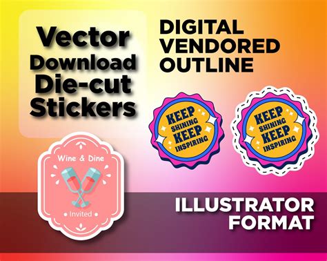 Vectorize Vector Cutting Line For Any Design For Sticker Ready Print Etsy