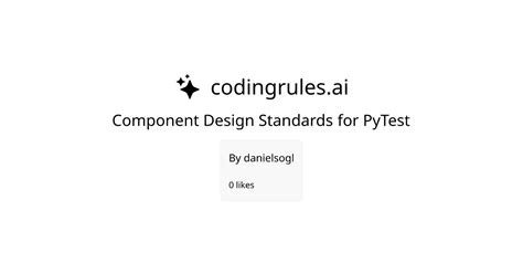 Component Design Standards For Pytest Coding Rules Codingrulesai