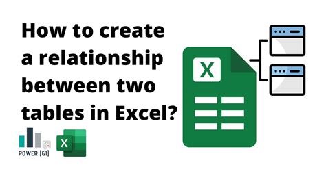 Create A Relationship Between Two Tables In Excel Power Gi