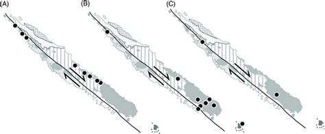 Distributions Of Groups With Disjunctions At The West Caledonian Fault Download Scientific
