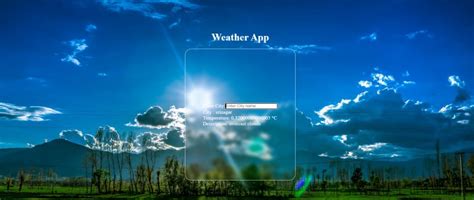 Mohammad Saalim Khan On Linkedin I Used The Openweathermap Api To
