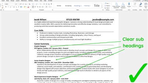 Format Your Cv To Get More Interviews Templates Included Cxk