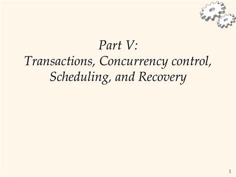 Ppt Database Concurrency Control And Transaction Management