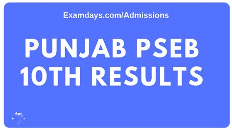 PSEB 10th Result 2023 PSEB 10th Result Date Pseb Ac In 10th Result