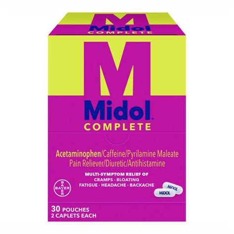 Midol® Complete Menstrual Caplets 2pack 30 Packsbox Sanico