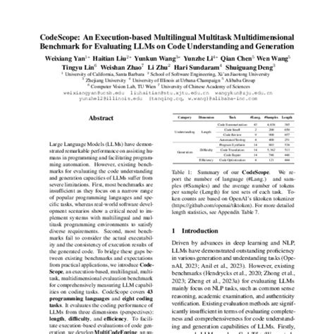 Codescope An Execution Based Multilingual Multitask Multidimensional