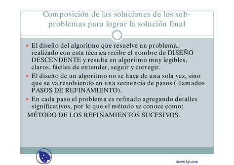 Algoritmos Apuntes Diseño De Algoritmos Informática Parte 2