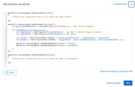Generating Random Number Conditional On Participants Response Xm Community