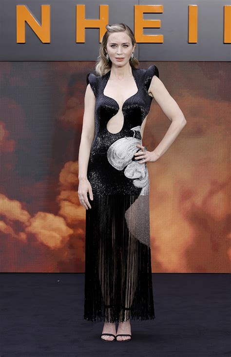 Emily Blunt Wore Alexander Mcqueen To The Oppenheimer London Premiere Fashnfly