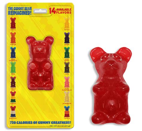 Ggb Giant Gummy Bear Peg Blister Cherry