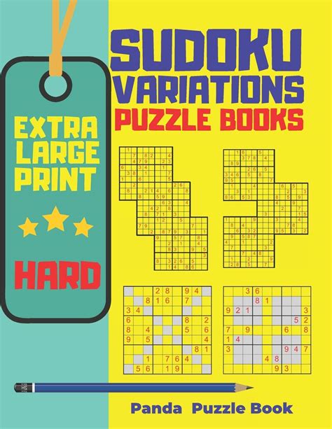 Buy Extra Large Print Sudoku Variations Puzzle Books Hard Sudoku X Sudoku Hyper Sudoku Twins