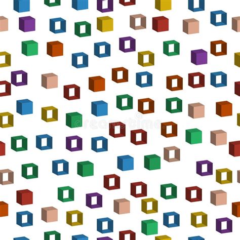 Pattern Geometric Cube Background Stock Vector Illustration Of