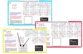 Solving Systems Of Equations By Graphing Digital Plus Print Activity