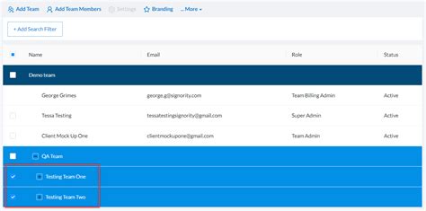 Delete Multiple Teams Signority Secure Esignature Solutions