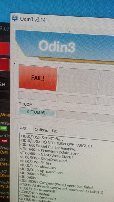ask kenapa flash samsung via odin fail terus unlocktool id