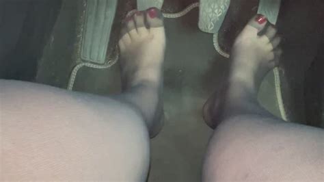 Pedal Pump Tights No Shoes Red Nails English Rose Toes 36 Clips4sale