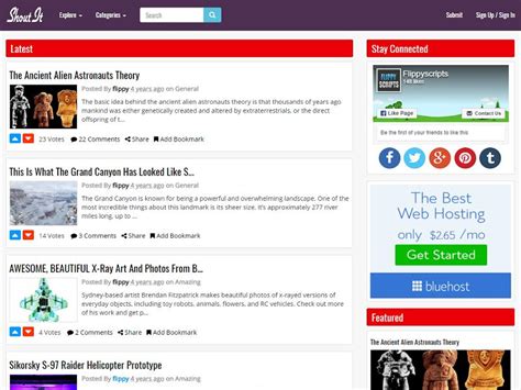 Flippy Shoutit Bookmark Sharing Php Script Jiscript
