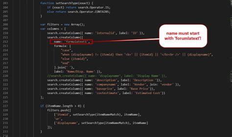 Suitescript 20 Nsearch Formula Columns Netsuite Experiences