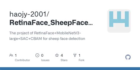 GitHub Haojy 2001 RetinaFace SheepFaceDetectrion The Project Of RetinaFace MobileNetV3 Large